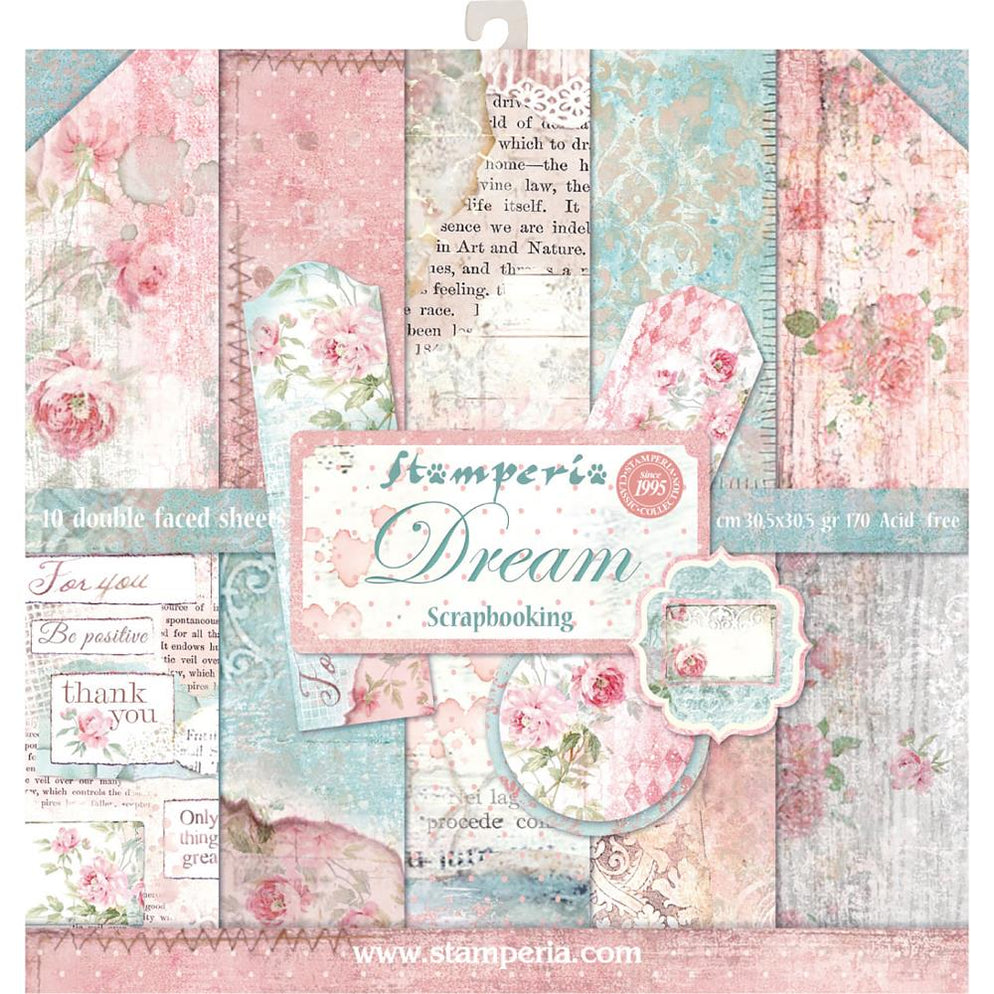 STAMPERIA PAPER COLLECTION PACK 12X12 DREAM — Jackies Craft Store NZ