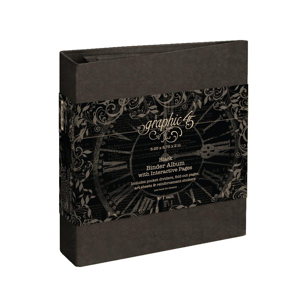 Graphic 45 Binder Album Black Binder Album — Jackies Craft Store NZ