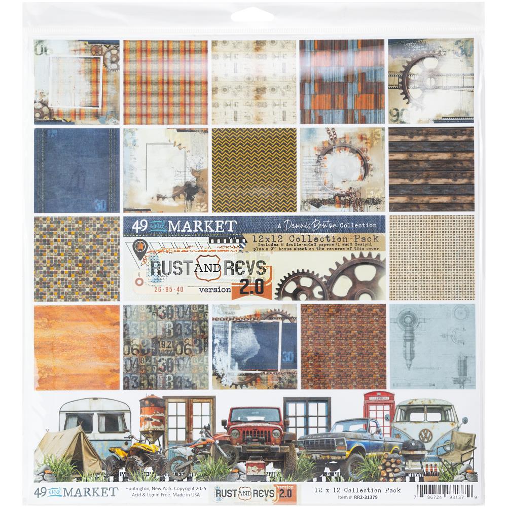 49 & MARKET COLLECTION PACK 12"X12" RUST AND REVS 2.0 — Jackies Craft ...